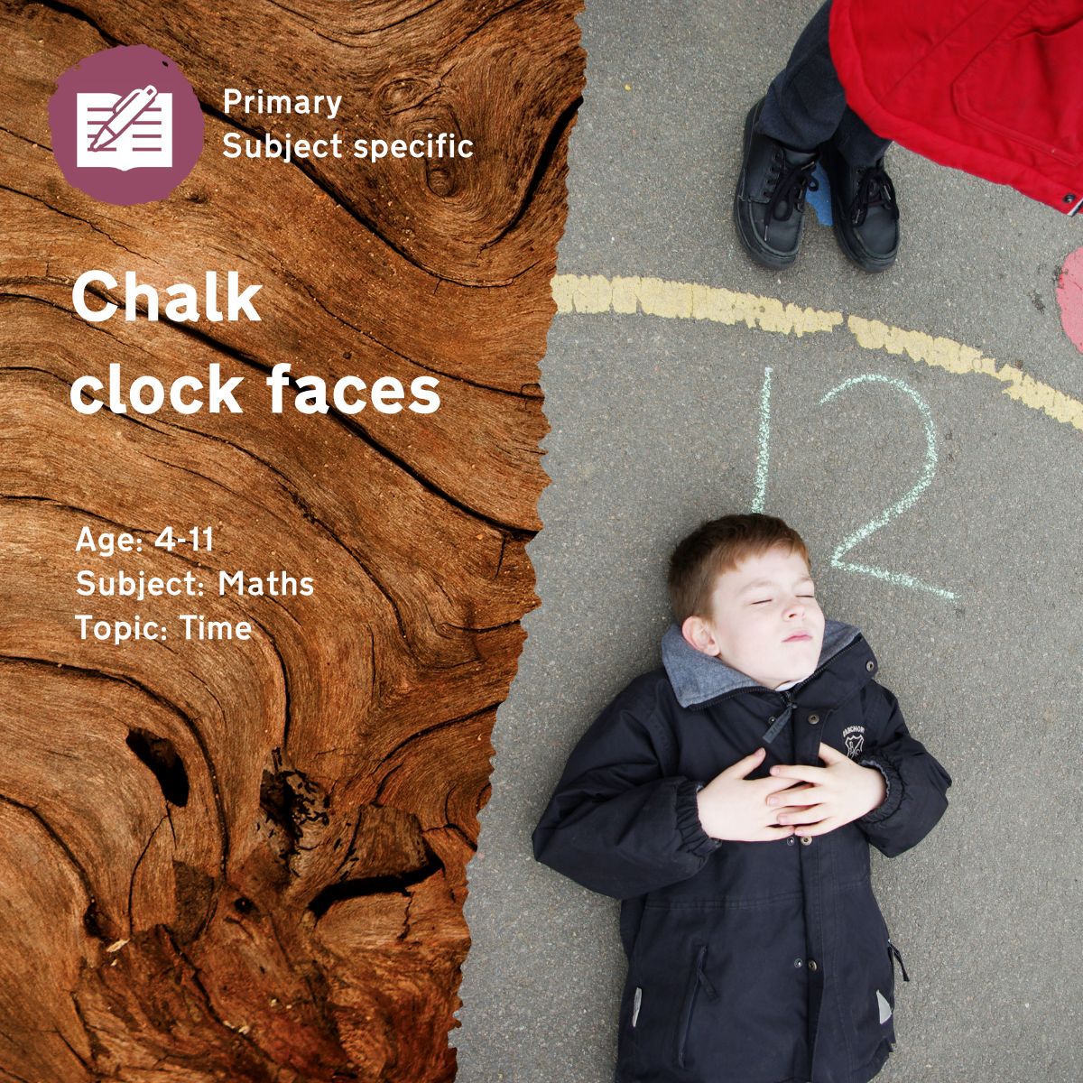 Chalk Clock Faces - Learning through Landscapes