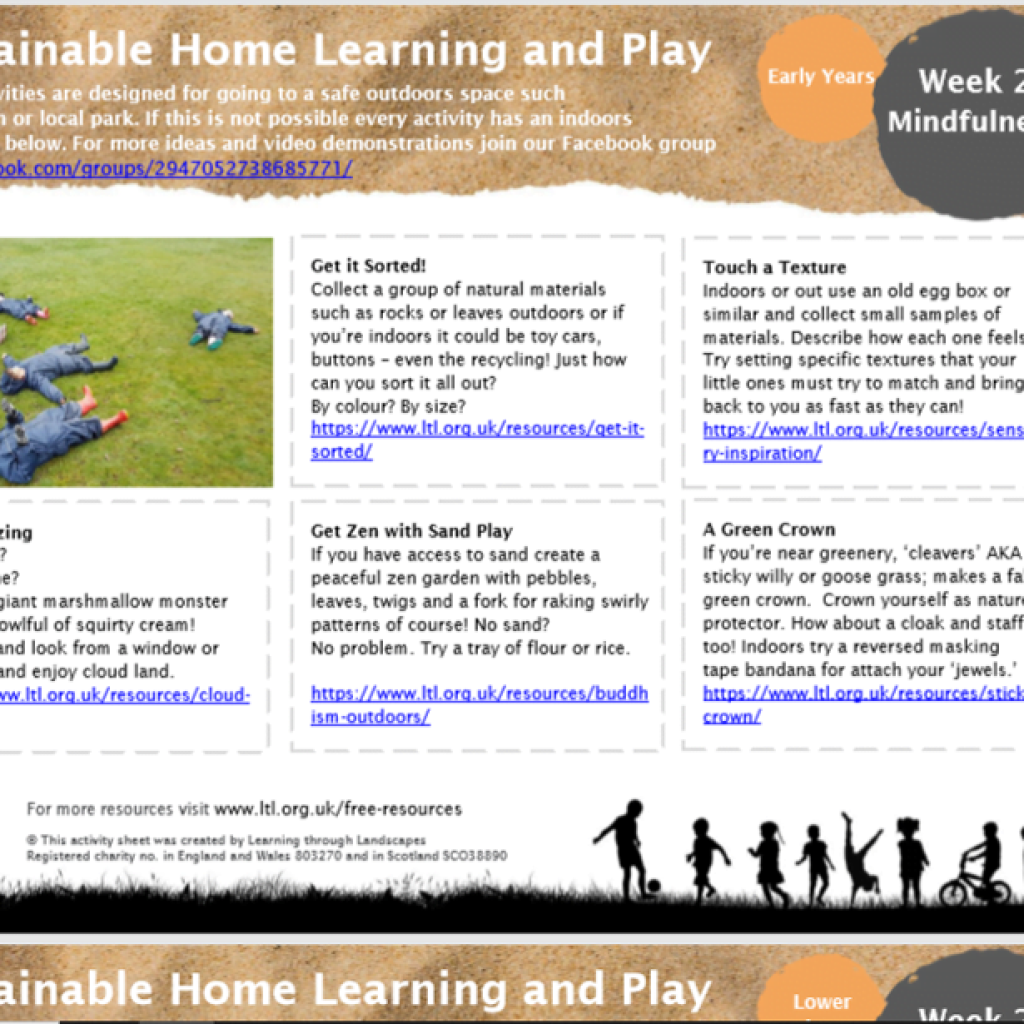 Sustainable Home Learning and Play | Week 3 | Early Years to Upper Primary