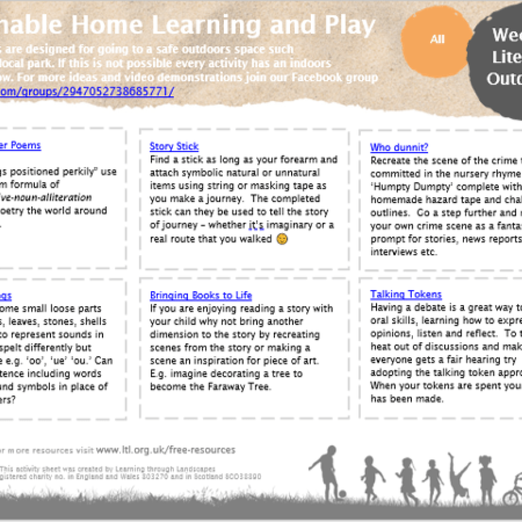 Sustainable Home Learning and Play | Week 13 | Early Years to Upper Primary
