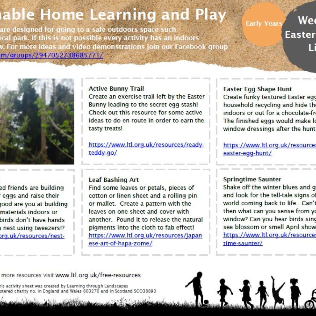 Sustainable Home Learning and Play | Week 5 | Early Years to Upper Primary