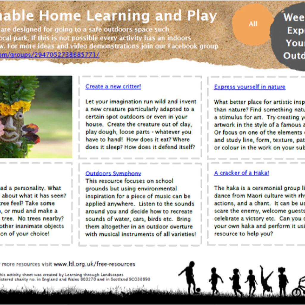 Sustainable Home Learning and Play | Week 9 | Early Years to Upper Primary