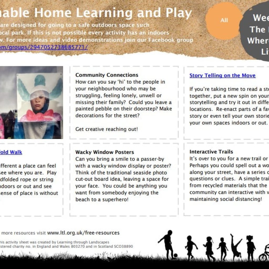Sustainable Home Learning and Play | Week 5 | Early Years to Upper Primary