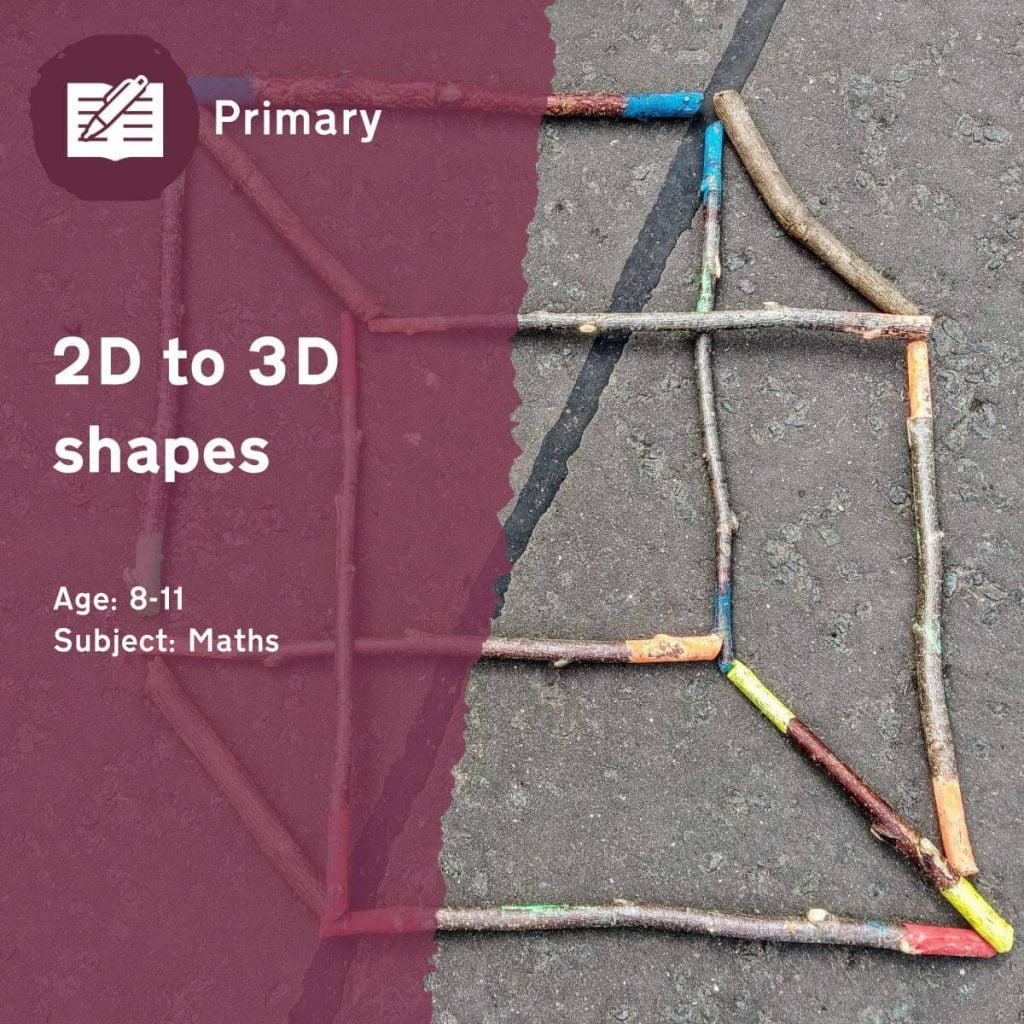 2D to 3D shapes | Outdoor Lesson Idea by Learning through Landscapes